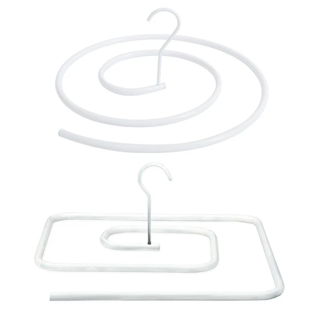 NEW SPIRAL CLOTHESLINE Sheet Drying Rack Closet Quilt Blanket Hook Wall ...