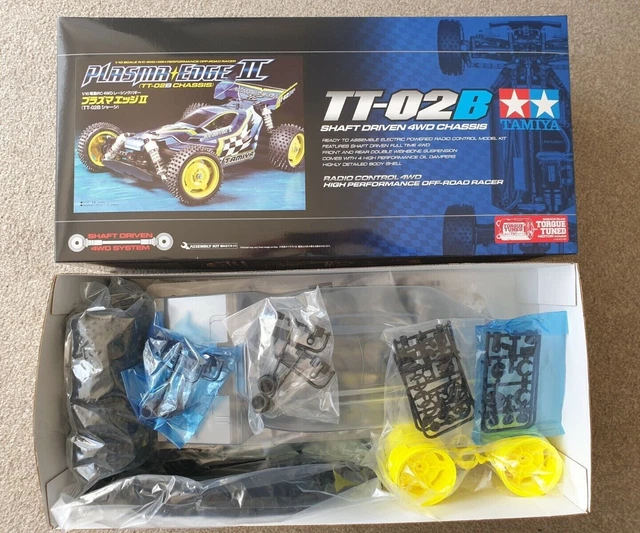 TAMIYA PLASMA EDGE 2 kit NEW Tamiya TT02B 58630 black CVA shocks NO ESC £98.99 - PicClick UK