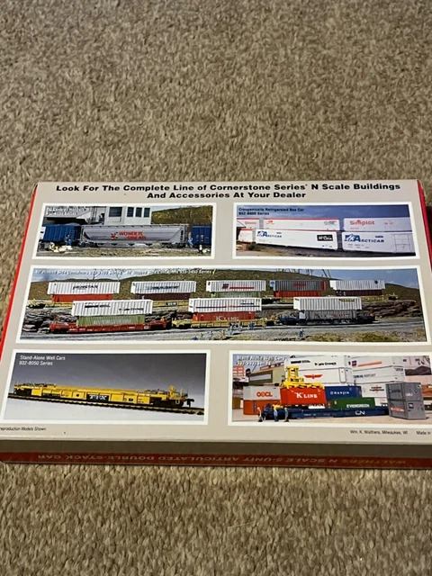 WALTHERS N GAUGE 5 unit BOGIE DOUBLE STACK FLAT WAGONS £36.00 - PicClick UK