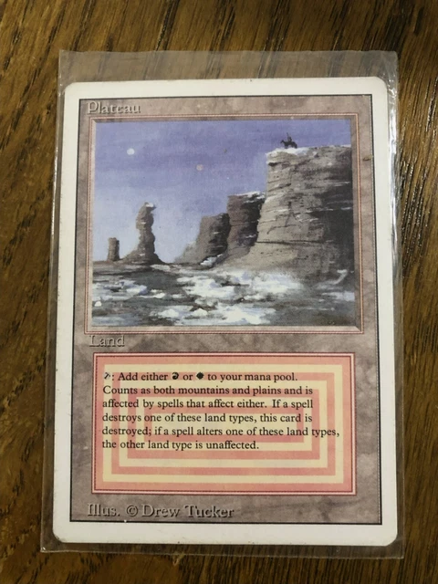 MAGIC MTG - Terrain Plateau - Édition Revised - Rare - Très bon état ...