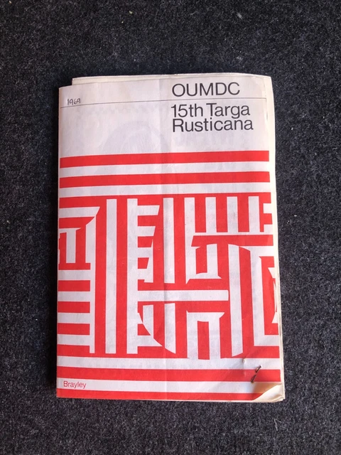 1969 15TH TARGA Rusticana Rally final instructions £21.52 - PicClick UK