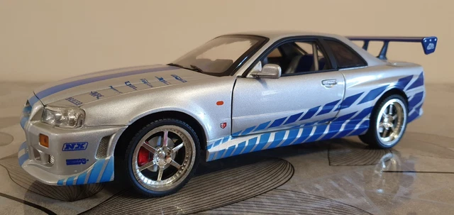 BRIAN NISSAN SKYLINE GTR R34 Movie 2Fast 2Furious Joyride 1/18 No Box £ ...