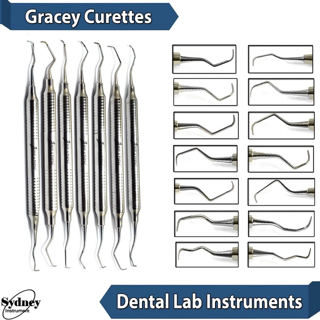 PERIODONTAL GRACEY CURETTES Scaler Root Canal Scailing Prepration ...