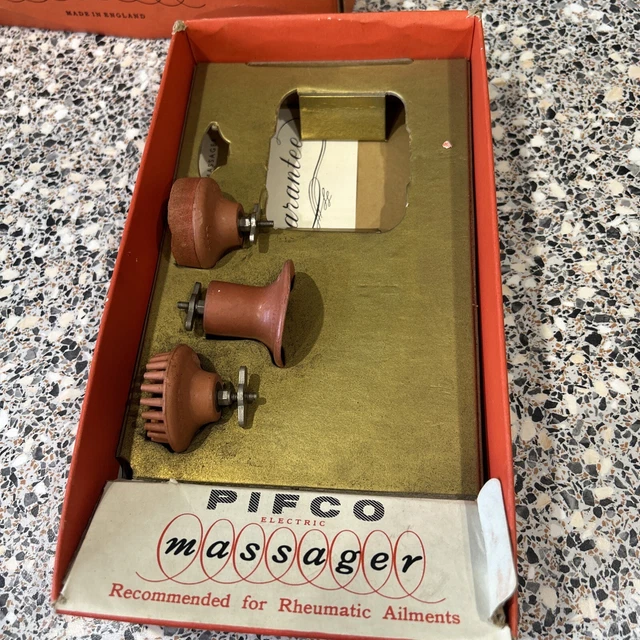 PIFCO VIBRATORY ELECTRIC Massager 1950 Vintage Boxed Complete Working £ ...