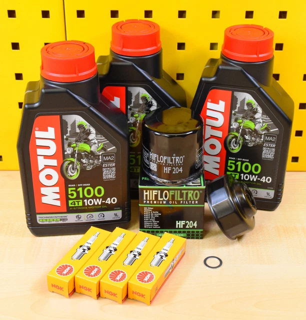 YAMAHA YZF-R6 08-23 Servicekit Filtre à Huile Bougie Huile Motul 5100 10w40 EUR 120,73 - PicClick FR