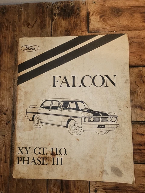 ORIGINAL GENUINE FORD FALCON XY GT-HO Phase III (3) Supplement Workshop ...