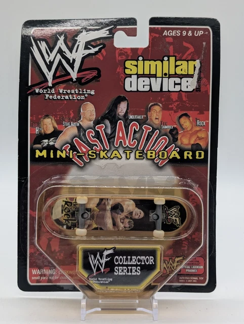 WWF WWE WRESTLING 1999 Collectors Series Mini Skateboard - The Rock £12 ...