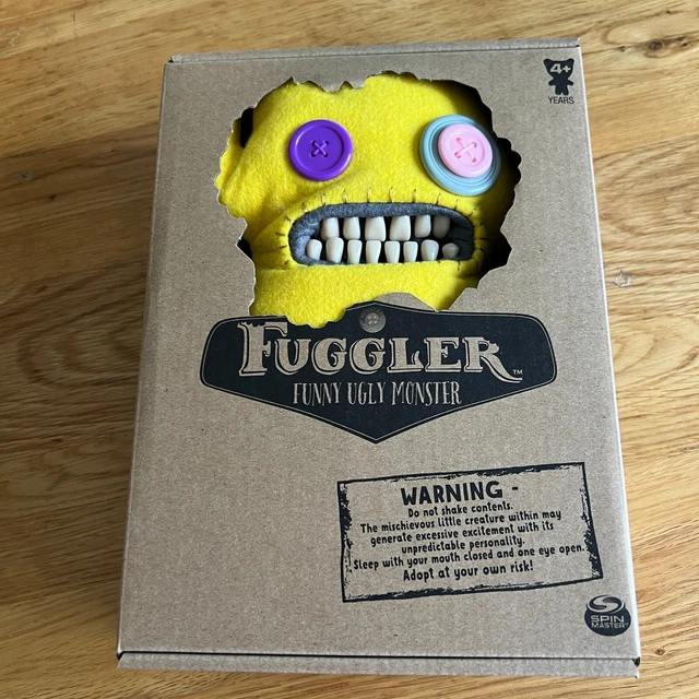 FUGGLER FUNNY UGLY Monster Grumpy Grumps Yellow Soft Toy BRAND NEW £19. ...