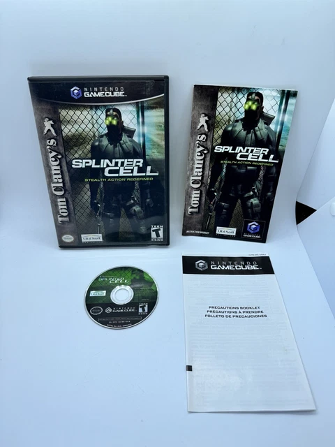 TOM CLANCY’S SPLINTER Cell Nintendo Gamecube Complete CIB W Reg Card ...