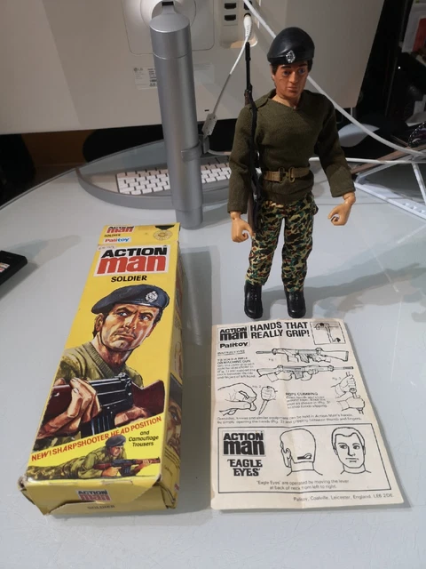 VINTAGE ACTION MAN Soldier Boxed 1980 By Palitoy. Supurb Condition. £ ...