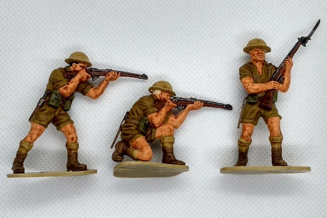 AIRFIX 1/32 SCALE 3x British 8th Army Desert Rats Painted CM083 £9.99 ...