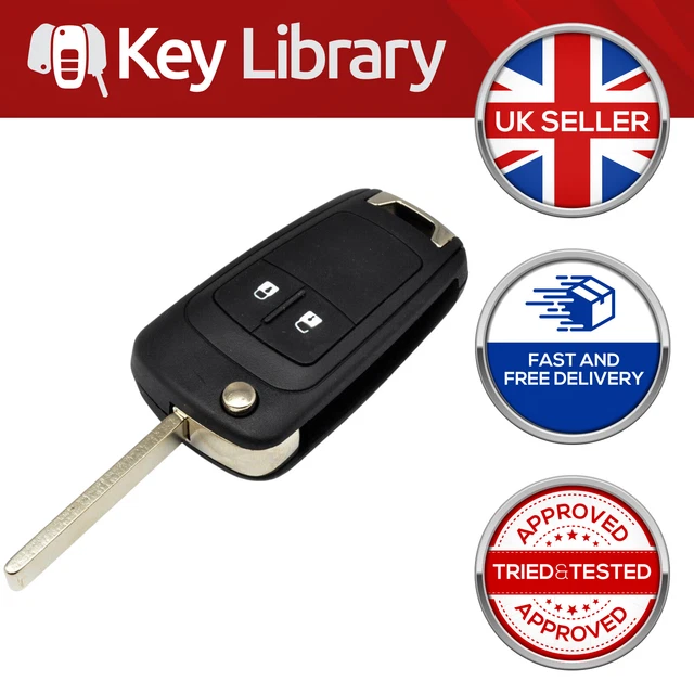 2 BUTTON REMOTE Key Fob Shell Case For Vauxhall Astra Insignia Zafira ...