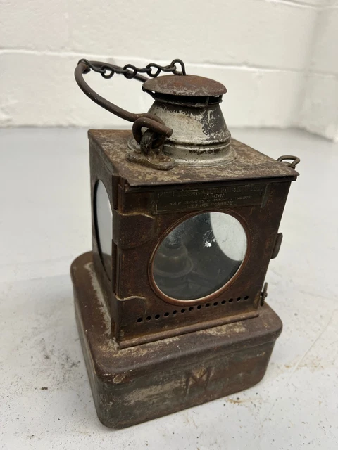 OLD LNER RAILWAY Signal Lamp - M - Welch Patent £34.99 - PicClick UK