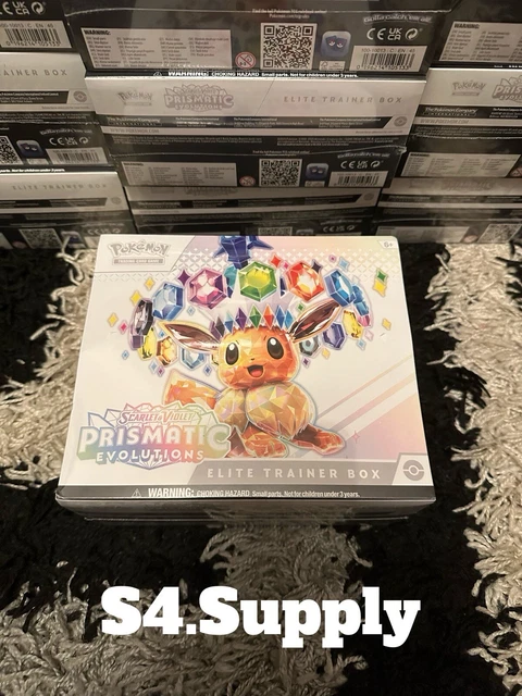 POKEMON TCG PRISMATIC Evolutions Pokemon ETB Elite Trainer Box Brand ...