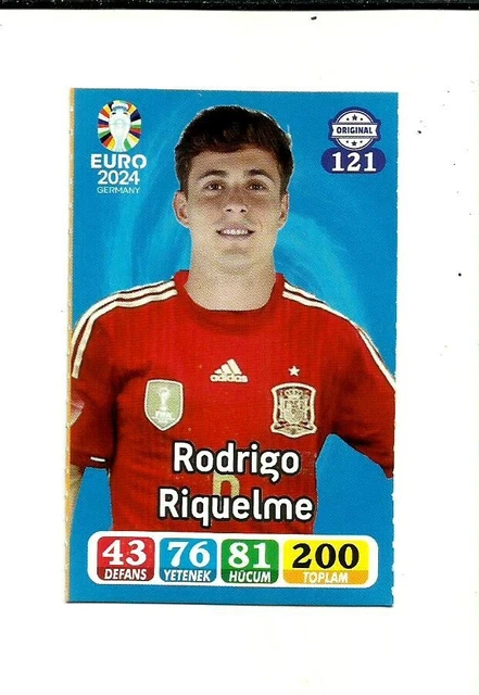 CARTA CALCIO EURO 2024 - Riquelme - Spagna - stampata in Turchia EUR 1 ...