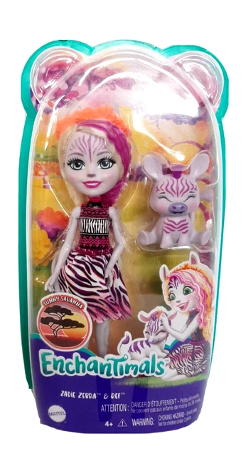 ENCHANTIMALS POUPÉE ZADIE Le Zèbre Et Ref Série 2 FNH22 #G80 EUR 18,58 - PicClick FR