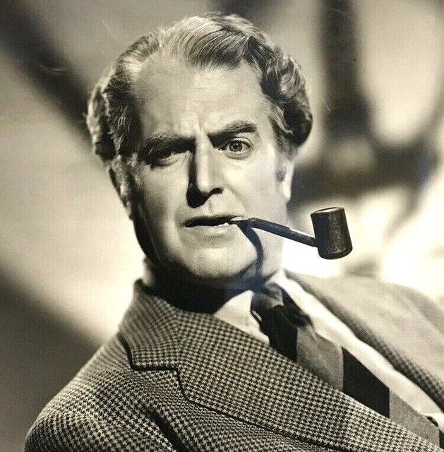 BRITISH ACTOR JACK Warner Studio Photo Smoking Pipe Funny Comic 1940s ...