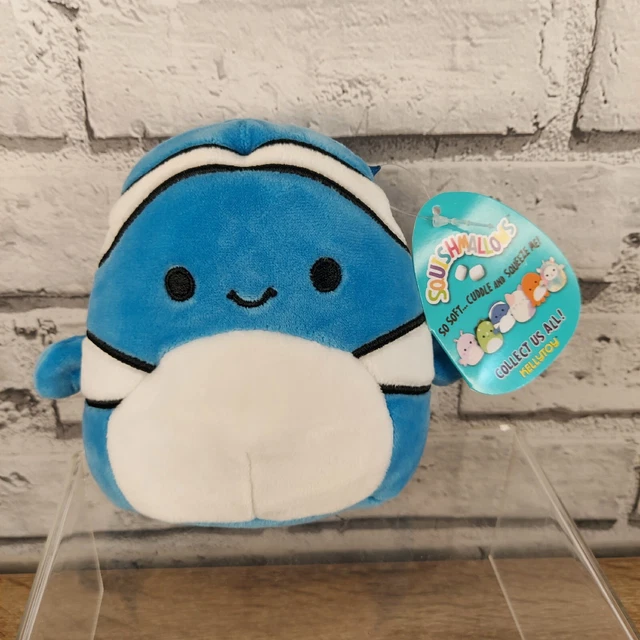 SQUISHMALLOWS RICKY THE Blue Fish Remix Summer Fun 5" Soft Toy Plush ...