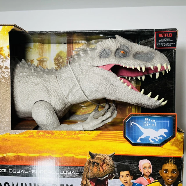 JURASSIC WORLD CAMP Cretaceous Super Colossal Indominus Rex XL Over ...