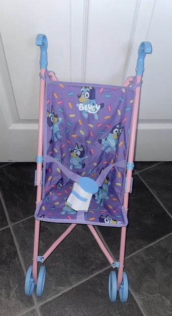 BLUEY DOLLS STROLLER Pushchair Buggy Toy 🩵 Foldable - Boys Girls Kids ...