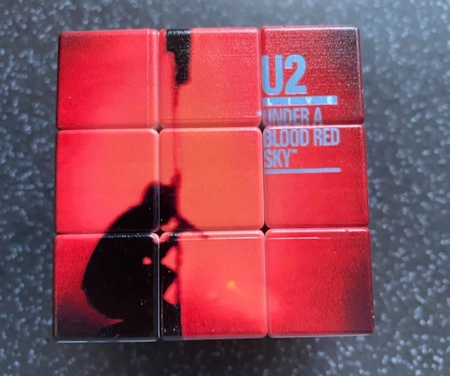 U2 RUBIK'S CUBE, presentation box and display plinth... great gift idea ...
