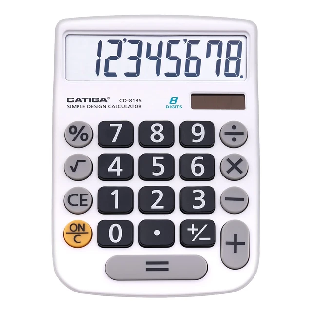 BUREAU CD8185 ET Home Style Calculatrice 8digit ecran LCD adapté pour ...