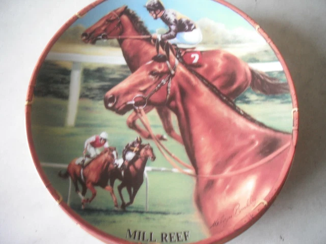 MILL REEF FROM Great Racehorses Collection by Royal Worcester Plate £14 ...
