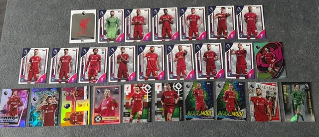 TOPPS PREMIER LEAGUE 2025/2026 Liverpool Full 25 Card Team Set ...