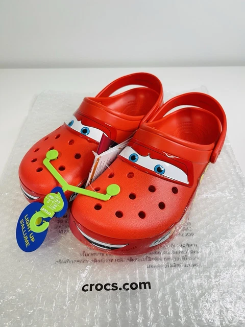 DISNEY PIXAR LIGHTNING McQueen Light Up Crocs Size Men's 9 205759-610 ...
