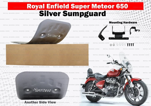 ROYAL ENFIELD &SILVER Sump guard" Super Meteor 650 EUR 79,13 - PicClick FR