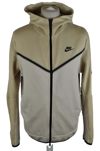 NIKE TECH BEIGE Hoodie size M Mens Full Zip Fleece Hood Sportswear £55. ...