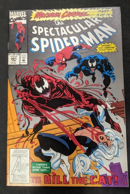 THE SPECTACULAR SPIDER-MAN #201 June 1993 Marvel Comics MAXIMUM CARNAGE ...