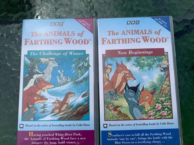 THE ANIMALS OF Farthing Wood (animated) VHS Tapes numbers 4 & 6 BBC TV ...