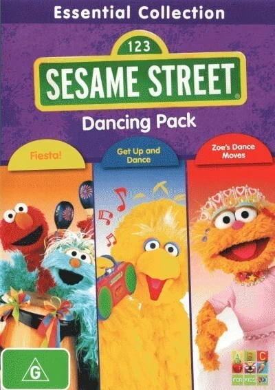 SESAME STREET DANCING Pack DVD-Fiesta-Get Up & Dance-Zoe's Dance Moves ...