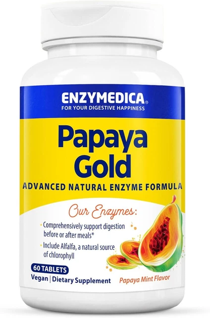 PAPAYA GOLD 60 tablets supports digestion before and after meals £17.72 ...