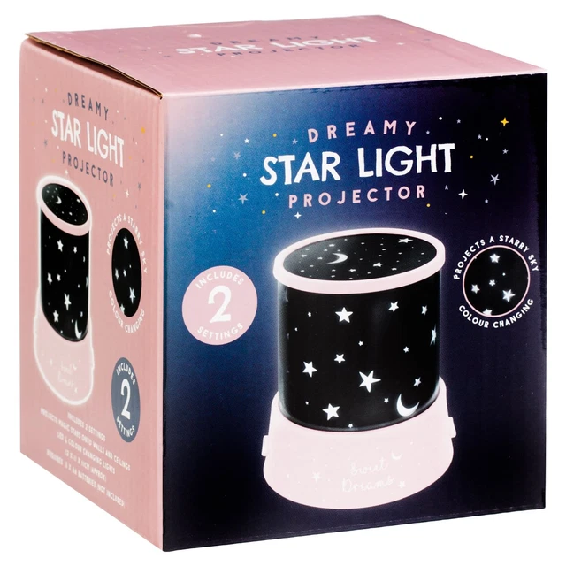 DREAMY STAR COLOUR-CHANGING Light Projector LED Star Lamp Kids Bedroom ...