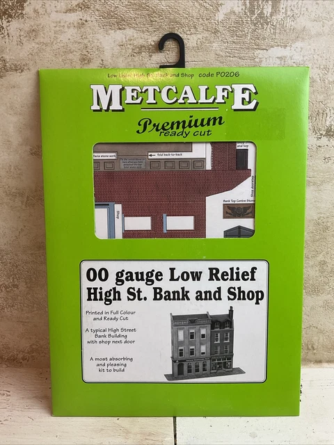 METCALFE PREMIUM OO Gauge Low Relief High St. Bank And Shop #Po206 £12. ...