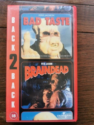 BAD TASTE AND Brain dead VHS back 2 back Horror Films Peter Jackson ...