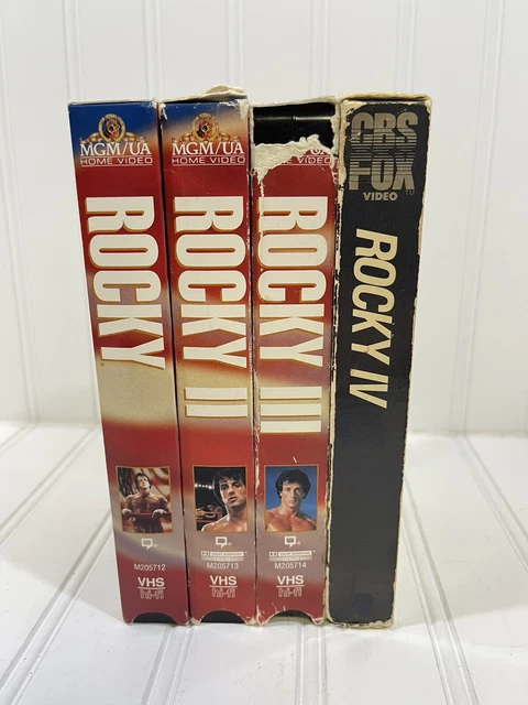 LOT ROCKY 1 Thru 4 VHS 1986 CBS/Fox et MGM 1996 EUR 11,68 - PicClick FR