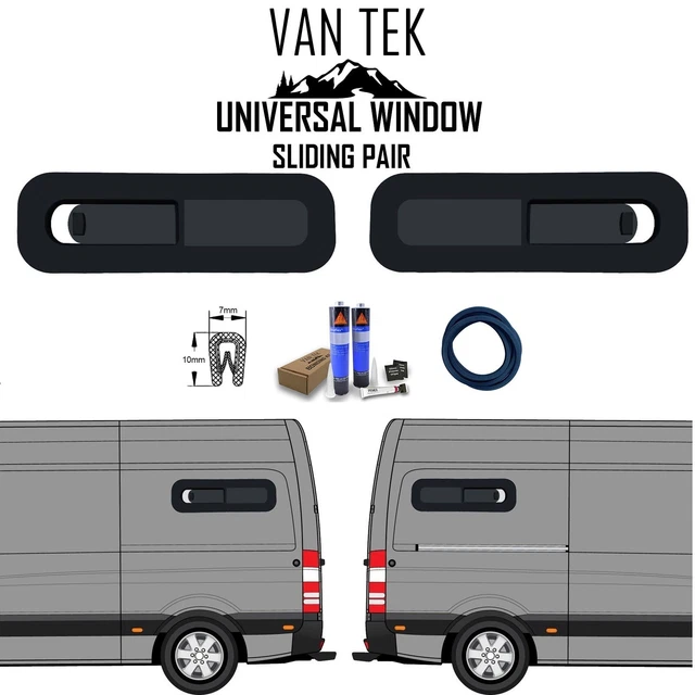 MERCEDES SPRINTER HALF Sliding BUNK Windows 800mm x 270mm FITTING KIT ...