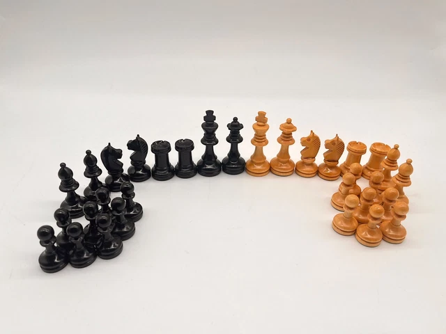 CHESS PIECES CHESS Set Complete 32X Wooden Used £11.94 - PicClick UK