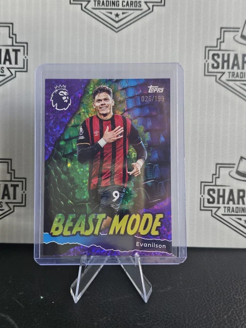 TOPPS PREMIER LEAGUE 2025/26 Bournemouth Evanilson Beast Mode 026/199 £ ...