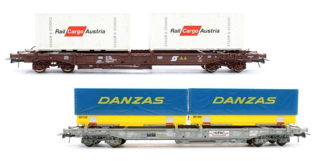 ROCO 'HO' GAUGE 47003/46347 Pair Of Sbb/Obb Container Wagons £59.50 ...