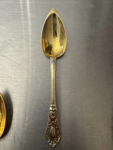 12 PETITES CUILLÈRES de BERTHIER PHILIPPE en VERMEIL : ARGENT MASSIF ET ...