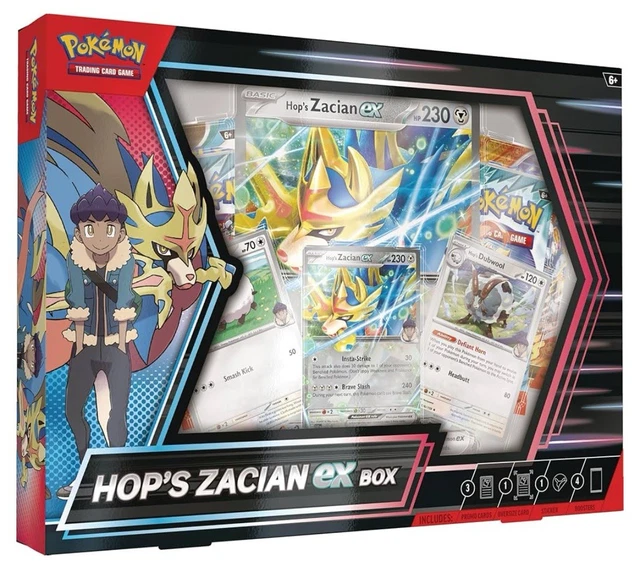 POKEMON JOURNEY TOGETHER - Hop’s Zacian Ex Box ( 4 Booster Packs ) £37. ...