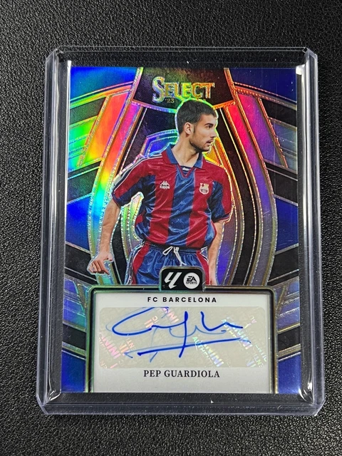 PEP GUARDIOLA 2023-24 Panini Select La Liga Silber Prizm Ea Autogramm ...