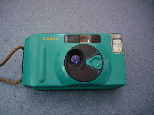 CANON SNAPPY S Green Point And Shoot 35mm Film Camera £49.99 - PicClick UK