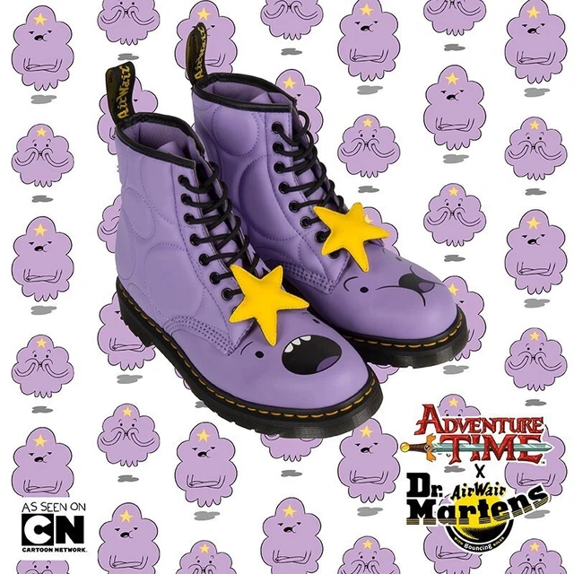 DR MARTENS X ADVENTURE TIME 2016 lumpy SPACE princess BOOTS unisex 9 43 ...