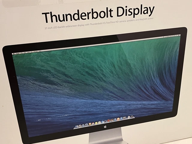 APPLE THUNDERBOLT DISPLAY 27" IPS LED Monitor MC914ZM/B 2560x1440 2015 &USBC EUR 599,95 ...