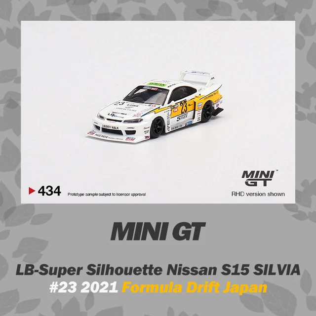 MINI GT NISSAN Silvia S15 LB-Super Silhouette Auto Finess 1:64 Diecast ...
